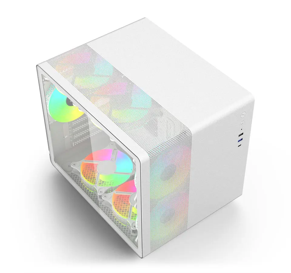 YGT V300 (White) Mini Dual-Chamber mATX/ITX - WIND NET Computers